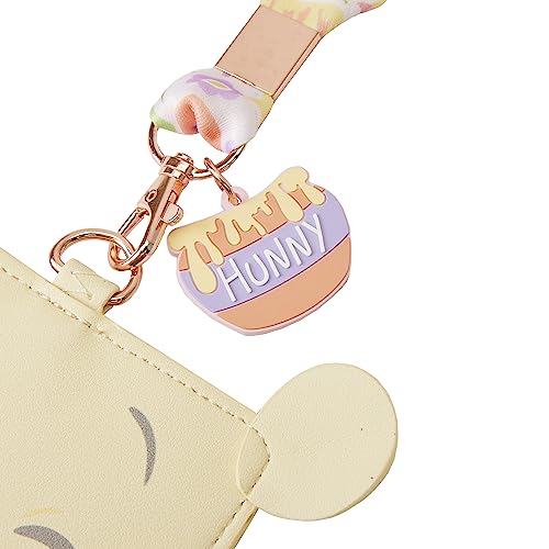 Loungefly Winnie the Pooh Folk Floral Lanyard with Card Holder (WDL0539)