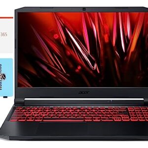 acer Nitro 5 AN515-57 Gaming & Business Laptop (Intel i7-11800H 8-Core, 32GB RAM, 256GB PCIe SSD + 2TB HDD, GeForce RTX 3050 Ti, 15.6" Win 11 Home) with MS 365 Personal, Dockztorm Hub