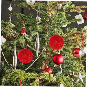 Gadpiparty 3pcs Christmas Felt Balls Mantel Garland Office Decor Nursery Decor Christmas Tree Decorations Christmas Tree Ornament Christmas Tree Hanging Ornament Decorative Pendants Red