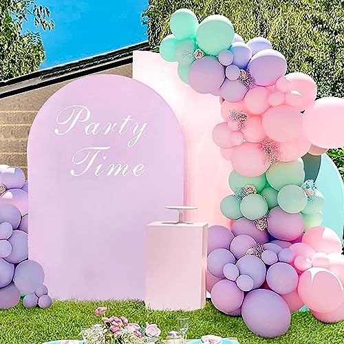 RUBFAC Pastel Purple Balloons, 146pcs Different Sizes Pack of 36 18 12 10 5 Inch for Balloon Garland or Balloon Arch as Graduation Birthday Wedding Baby Shower Anniversary Party Decorations