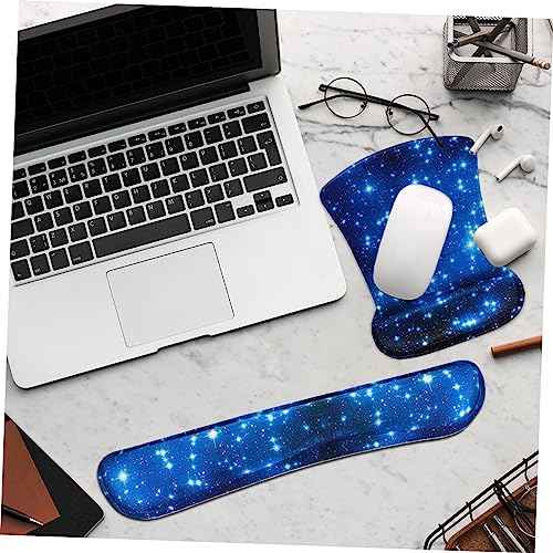 Ciieeo 1 Set Mouse pad Wristband Memory Gaming Pad Laptop Wrist Rest Keyboard Wrist Rest pad Non- Pad Mouse for Laptop Mouse Pad with Wrist Support Human Body Suite Silica Gel