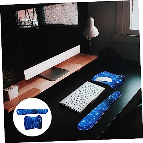 Ciieeo 1 Set Mouse pad Wristband Memory Gaming Pad Laptop Wrist Rest Keyboard Wrist Rest pad Non- Pad Mouse for Laptop Mouse Pad with Wrist Support Human Body Suite Silica Gel