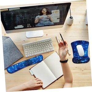 Ciieeo 1 Set Mouse pad Wristband Memory Gaming Pad Laptop Wrist Rest Keyboard Wrist Rest pad Non- Pad Mouse for Laptop Mouse Pad with Wrist Support Human Body Suite Silica Gel