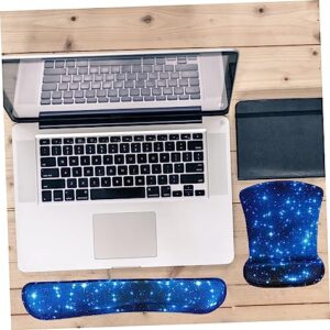 Ciieeo 1 Set Mouse pad Wristband Memory Gaming Pad Laptop Wrist Rest Keyboard Wrist Rest pad Non- Pad Mouse for Laptop Mouse Pad with Wrist Support Human Body Suite Silica Gel