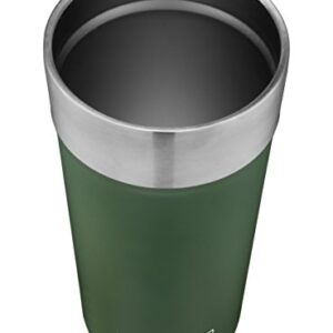 Coleman AUTOSEAL FreeFlow Stainless Steel Water Bottle, Black, 24 oz & Insulated Stainless Steel 20oz Brew Tumbler, Heritage Green