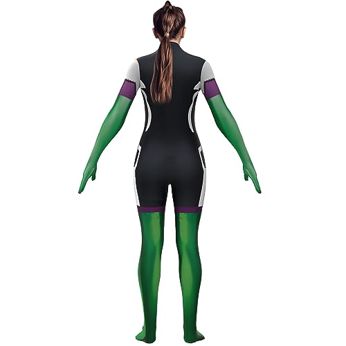 Maturead Kids She Costume Hulk Jumpsuit 2023 Halloween Cosplay Bodysuit Outfits for Kids Girls