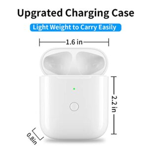 Wireless Charging Case Compatible for AirPods 1/2, Charger Replacement Cases Compatible with AirPods 1/2, Support Bluetooth Pairing and Sync Button(Earbuds Not Included)