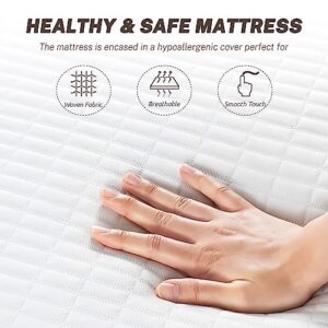 Dopinmin Full Size 6 Inch Gel Memory Foam Mattress Medium-Firm Mattress for Pressure Relief & Cooler Sleep, Mattress for Kids Adults Guest Room CertiPUR-US Certified, Bed in a Box