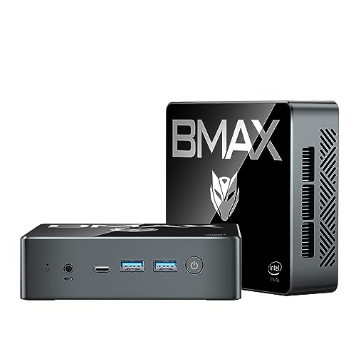 Bmax B4 Plus Mini PC 12th Intel N100(up to 3.4GHz) 16G DDR4 RAM/512GB SSD Small PC WiFi5 4K/60Hz Triple-Display BT4.2 Type-C/HDMI Small Computer