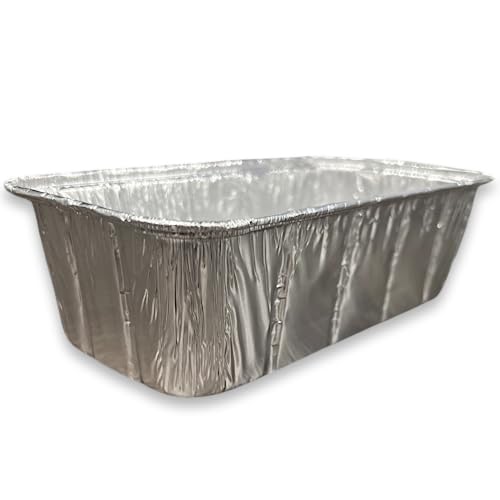 The First Ingredient 20 Count - 2 Lb. Disposable Aluminum Foil Bread Loaf Pan