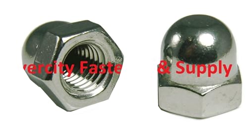 (2) M10-1.25 Fine Thread 10mm 1.25 Acorn/Dome/Cap/Domed Nut Stainless Model-RX-3148