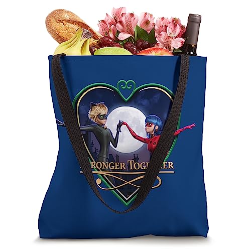 Miraculous Ladybug and Cat Noir The Movie Heart Together Tote Bag