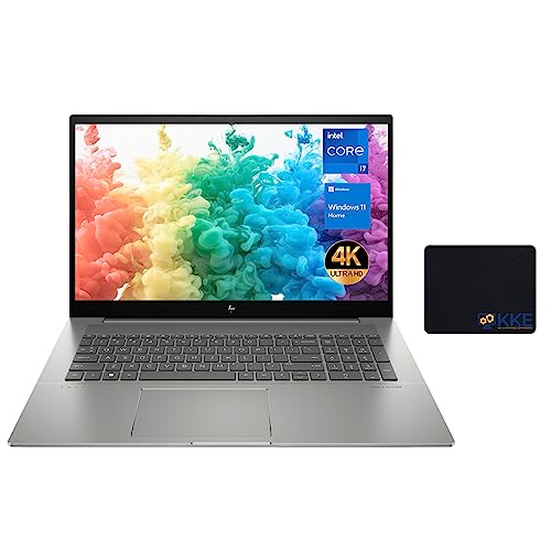 HP 2023 Newest Envy Laptop, 17.3" 4K UHD Display, 13th Gen Intel Core i7-13700H Processor, 64GB RAM, 2TB SSD, HDMI, Webcam, Backlit KB, SD Card Reader, Wi-Fi 6, Windows 11 Home, Grey