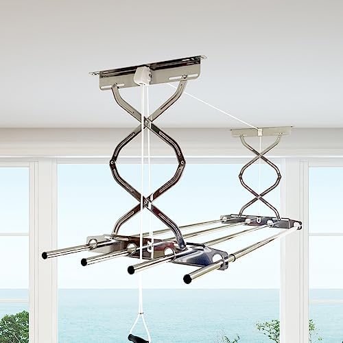 hardwell, Wall and Ceiling Clothes Drying Rack, Steel