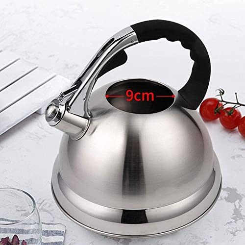 Tea Kettle Stovetop Whistling Teapot 4.2L Stainless Steel Tea Kettle Stovetop Whistling Teapot Whistling Tea Kettle Modern Whistling Tea Pot Whistle Kettle Stove Top Kettle