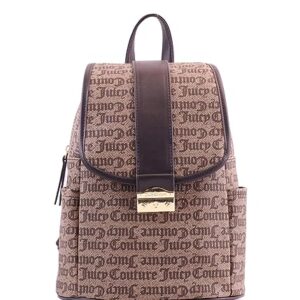 Juicy Couture Pop That Lock Backpack Taupe/Dark Brown One Size