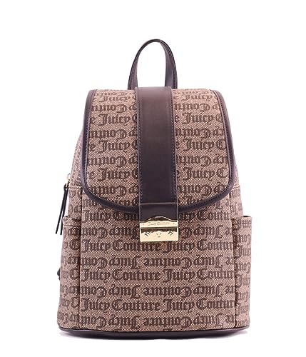 Juicy Couture Pop That Lock Backpack Taupe/Dark Brown One Size