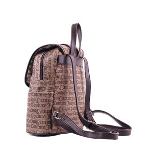 Juicy Couture Pop That Lock Backpack Taupe/Dark Brown One Size