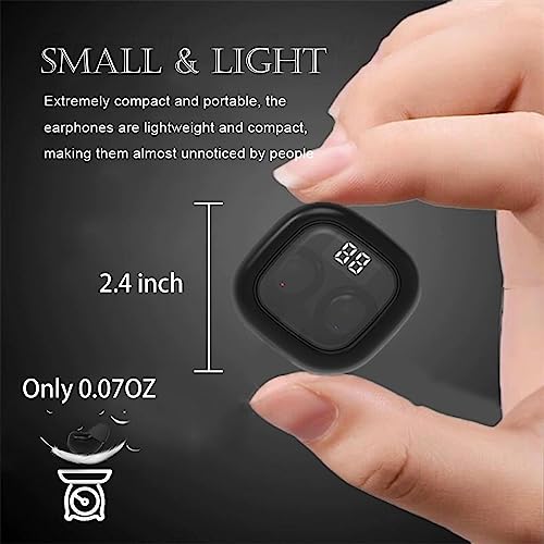 Xmenha Wireless Invisible Ultra Small Bluetooth Smallest Earbuds for Sleep Hidden Ear Buds Sleep Invisible Earbuds Wireless Bluetooth Hidden Sleeping Earbuds for Side Sleepers Micro Earphones