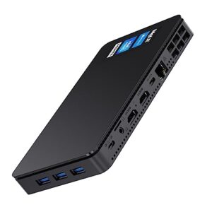 mele overclock3c mini pc windows 11 pro micro pc celeron n5095(4c/4t, up to 2.9ghz, tdp 15w) 16gb ddr4 512gb rom small desktop computer with 2 x hdmi 4k@60hz, usb-c, wifi 6, bt5.2, vesa mount