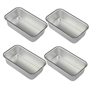 hemoton 4pcs bread baking tool loaf baking pan bread loaf pans cookie tray metal dies mini loaf pan cake baking tray bread baking tray kitchen supplies mold bakeware cheese rectangle cake