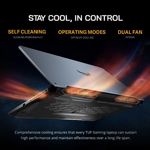 asus 2022 TUF A17 17.3'' 144Hz FHD Gaming Laptop, AMD Ryzen 5 4600H, NVIDIA GeForce GTX 1650, 16GB RAM, 512GB PCIe SSD, RGB Backlit Keyboard, Win 11 Pro, Bonfire Black, 32GB Snowbell USB Card