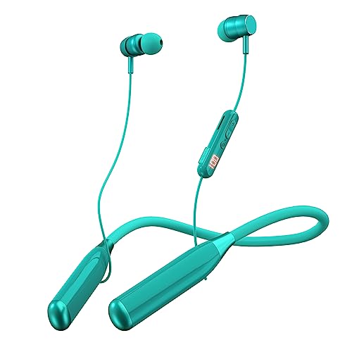 200H Playback Time Neckband Bluetooth Headphones, in Ear Wireless Earphones with Digital Display, Bluetooth 5.3, Game Mode, 7 EQ Modes, Support TF Card, Multi-point Connection, USB-C Fast Charging