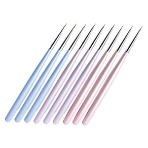 frcolor 3 sets nail brush nail drawing pen nails kits manicure line painting pen nail art brushes diy nail art tools acrylic painting tools nail striping brush fine painted nylon nail pen