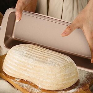 Kichvoe nonstick grill pan bread baking pan nonstick baking pan non stick baking pan bread mold Practical Toast Pan Non-stick Loaf Pan Toast Mold household carbon steel bread pan