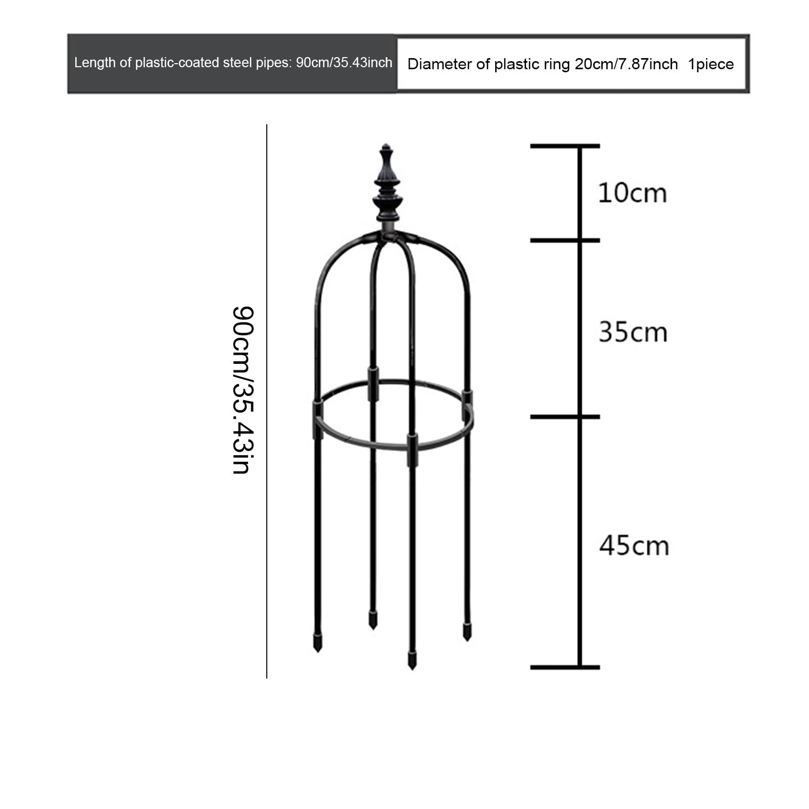 Climbing Rose Trellis,Metal Flower Support for Climbing - Home Decor for Lawn, Porch, Balcony, Garden, Patio for Vegetables, Ivy, Jasmine Climbing Speesy