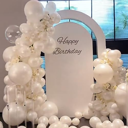 123pcs Pearl White Balloons Different Sizes for Garland Arch,Premium Party Latex Balloons for Birthday Party Graduation Wedding Anniversary Baby Shower Party Decoration