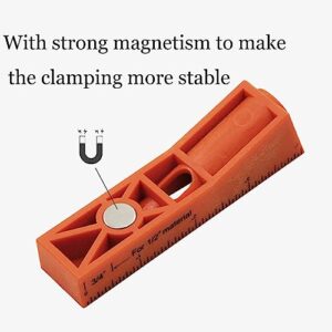 Pocket Hole Jig Kit, Pocket Slant Hole Jig Woodworking Locator Tool for Woodworking Angle Drilling Holes, Angle Carpentry Locator Jig