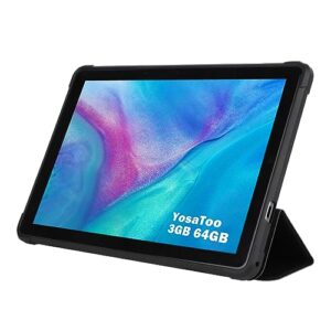 tablet 10 inch android tablets, android 11 google certified tablet with case included, 3gb ram 64gb rom 512gb expand, wifi tablet 10" ips hd touch screen dual camera long battery life