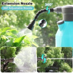 0.8 Gallon/3L Electric Spray Bottle Plant Mister, VAXMAY Electric Sprayer with Adjustable Mist Nozzle and Extension Spout, USB Rechargeable Continuous Spray Bottle for Plants, Fertilizing, Cleaning