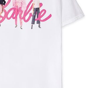 Barbie Women's Pink Logo T-Shirt | Iconic Brand | Fashionable Character Design | Comfortable Fit Movie Merchandise Gift - Medium