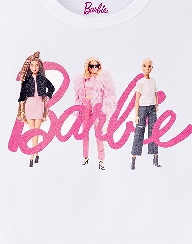 Barbie Women's Pink Logo T-Shirt | Iconic Brand | Fashionable Character Design | Comfortable Fit Movie Merchandise Gift - Medium