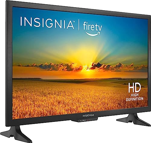 INSIGNIA 24-inch Class F20 Series Smart HD 720p Fire TV, Alexa, Apple AirPlay, with Compatible Kwalicable High Speed 6FT HDMI Cable and Microfiber Cleaning Cloth… (24 Inches)