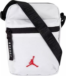 nike air jordan airborne crossbody festival bag (white)