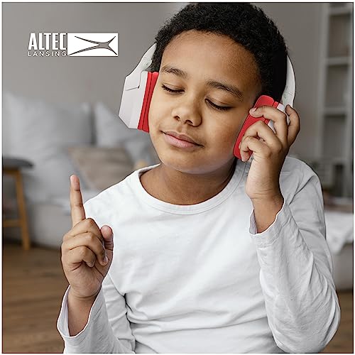 Altec Lansing Kid Safe Noise Cancelling Wireless Headphones 15H Battery, 85dB Volume Limit, Foldable Design Powerful Sound, Active Noise Cancellation Perfect for Kids Ages 7+