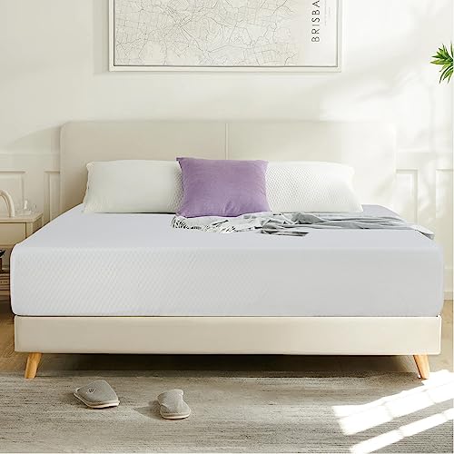 HWGEBY 10 Inch Queen Matress in a Box, Memory Foam Mattress Certipur US Certified, Medium Firm Mattress for Sleep and Pressure Relief