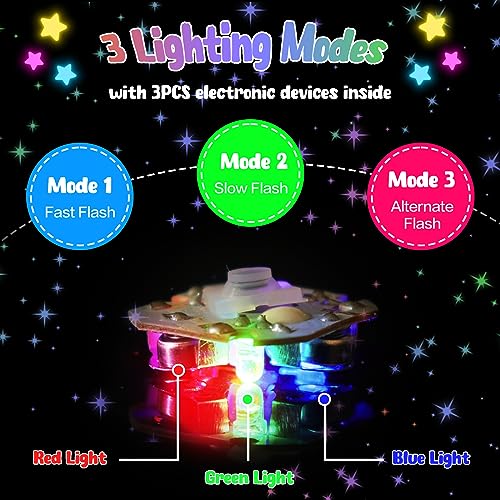 30Pcs LED Light Up Bracelet, Party Favors for Kids, Light Up Fidget Spinner Bracelets, Glow in The Dark Party Supplies, Classroom Prizes, Return Gifts, Halloween Christmas Goodie Bag Stuffers