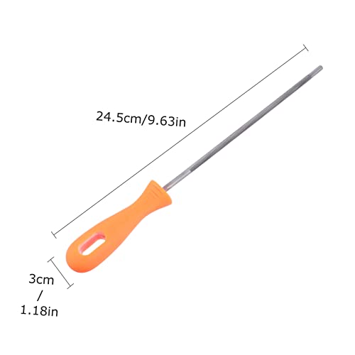 Uonlytech 1 Set Set File Swiss Pattern Rotary Burrs File Chainsaw Sharpeners Chainsaw Sharpening Kit Square Tool Drill Bit Sharpener Round Sharpener Round Files Metal Rasp Flat Plastic Grip