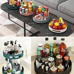 2 Tier Lazy Susan Organizer for Kitchen,Turntable for Cabinet,Turntable Organizer for Cabinet Pantry Table Organization