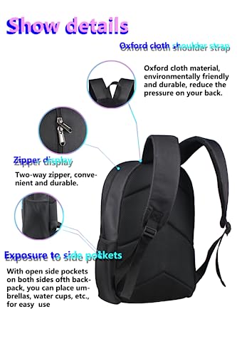 Ecz Game Backpacks 3d Printing Backpack Unisex Casual Daypacks Lightweight Large Capacity Bag 3-One Size