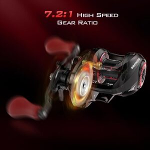 KastKing Sharky III Baitcasting Reel, Gear Ratio 7.2:1, Right Handed