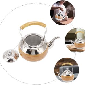 Yardwe stainless steel teapot pour over coffee kettle water boiling pot stovetop tea kettle water boiling kettle boiling water kettle stainless steel water kettle honk office with handle