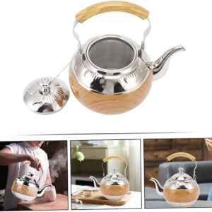 Yardwe stainless steel teapot pour over coffee kettle water boiling pot stovetop tea kettle water boiling kettle boiling water kettle stainless steel water kettle honk office with handle