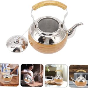 Yardwe stainless steel teapot pour over coffee kettle water boiling pot stovetop tea kettle water boiling kettle boiling water kettle stainless steel water kettle honk office with handle