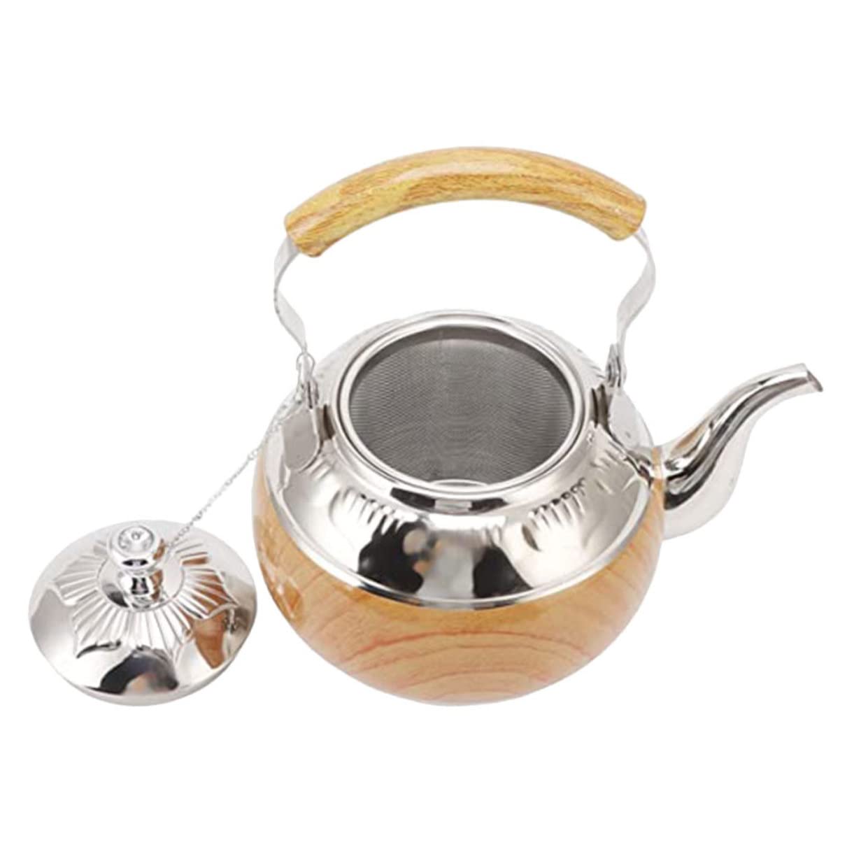 Yardwe stainless steel teapot pour over coffee kettle water boiling pot stovetop tea kettle water boiling kettle boiling water kettle stainless steel water kettle honk office with handle