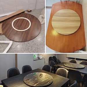 Wood Dining Table Turntable Ø 20 24 28 32 36 39 Inch Lazy Susan Turntable, 360° Smooth Rotation Round Rotating Board, No Need To Install, Easy To Share Food Lazy Susan